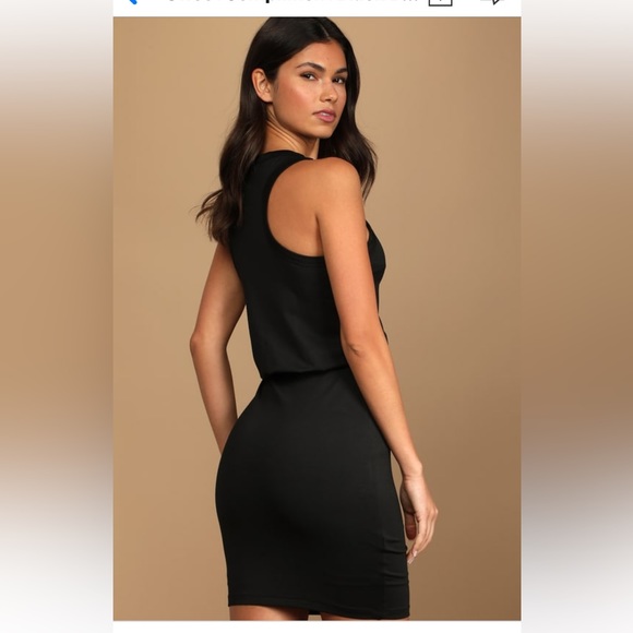 Lulus | Dresses | Sweet Compliment Black Bodycon Mini Dress | Poshmark